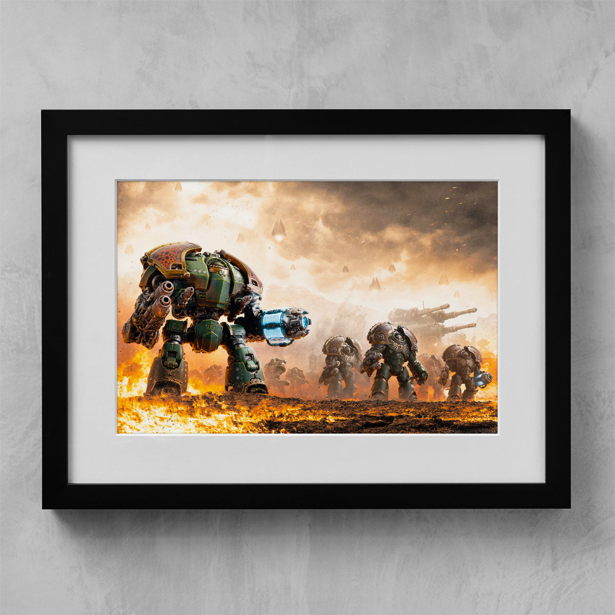 Salamanders on Istvaan V Art Print – The Horus Heresy Collectible – – Warhammer Art