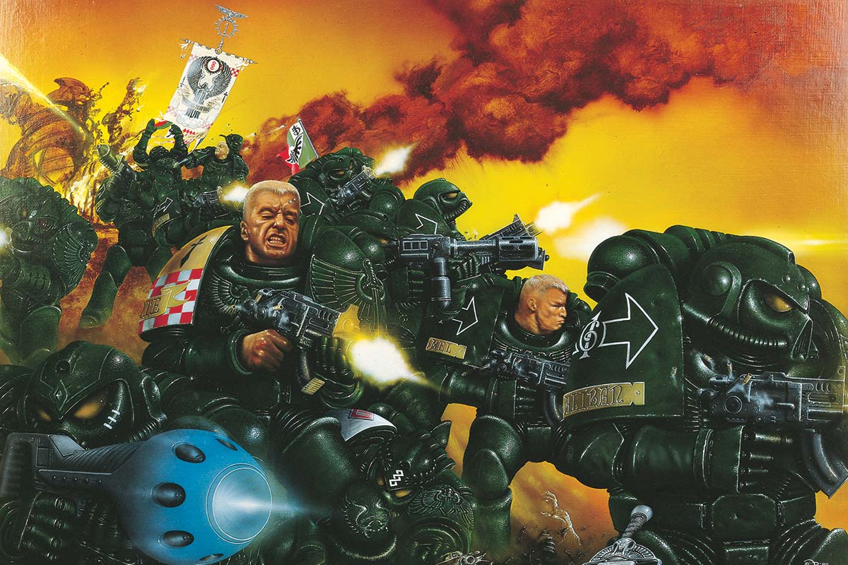 1989 Space Marine Box Cover Art Print – Warhammer 40K Collectible ...