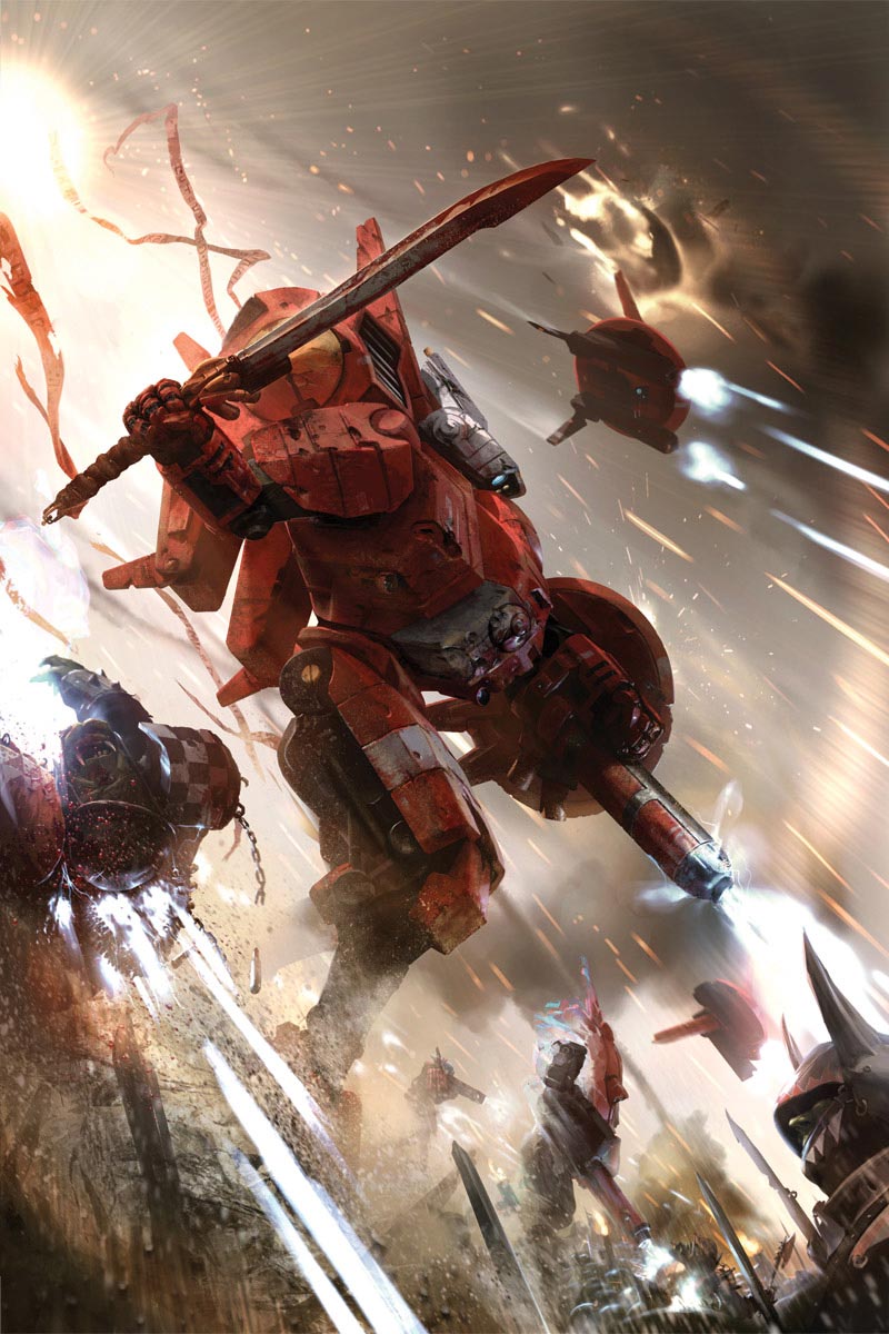 Commander Farsight Art Print – Warhammer 40K Collectible – Warhammer Art