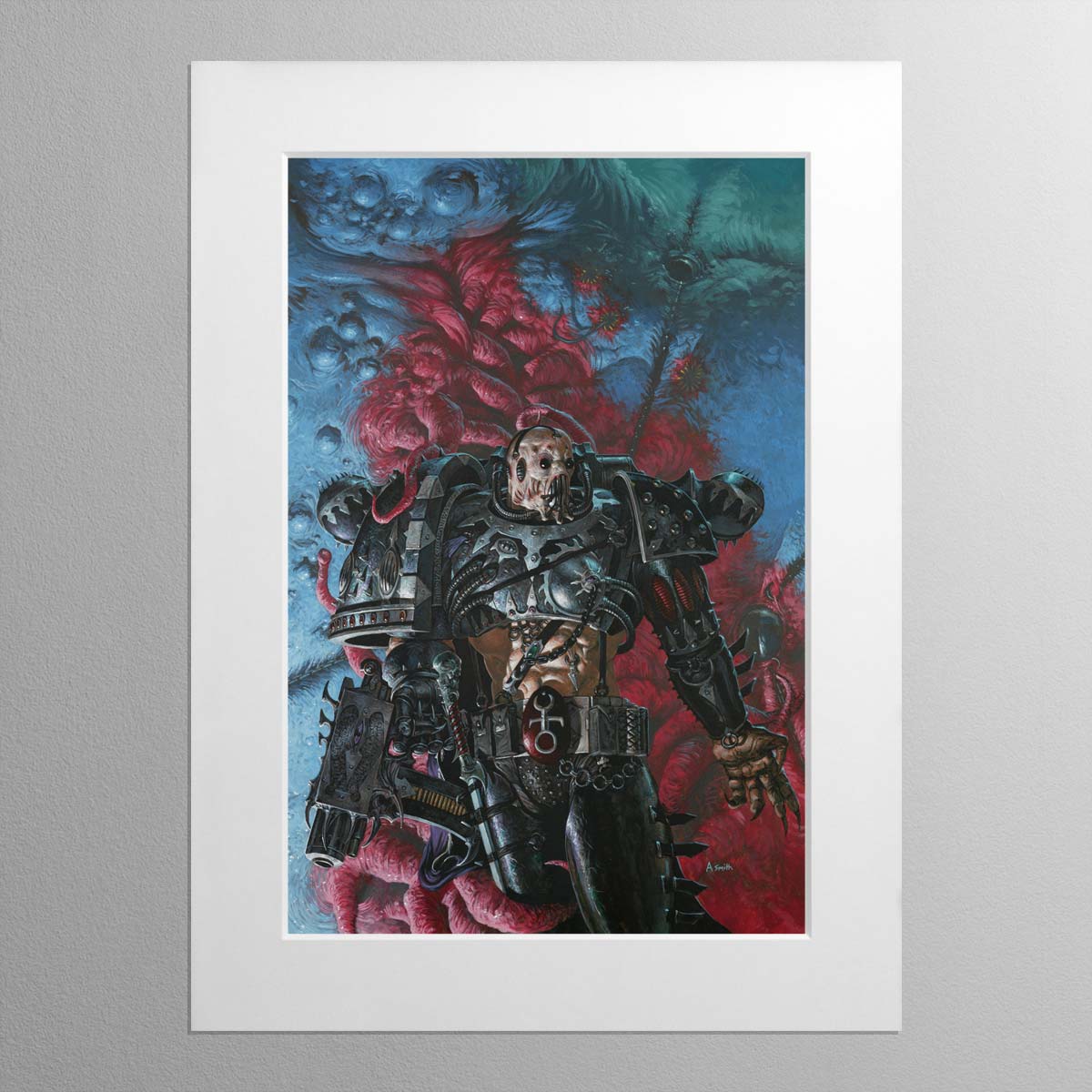 A Slaaneshi Chaos Space Marine Art Print – Warhammer 40K Collectible ...