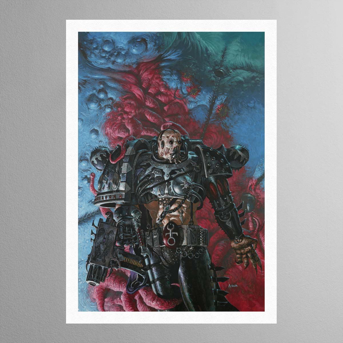 A Slaaneshi Chaos Space Marine - Warhammer Art
