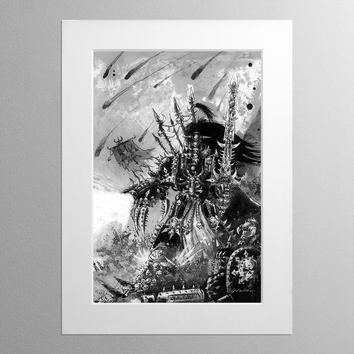 Abaddon The Despoiler Art Print – Warhammer 40K Collectible – Warhammer Art