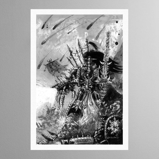 Abaddon The Despoiler Art Print – Warhammer 40K Collectible – Warhammer Art