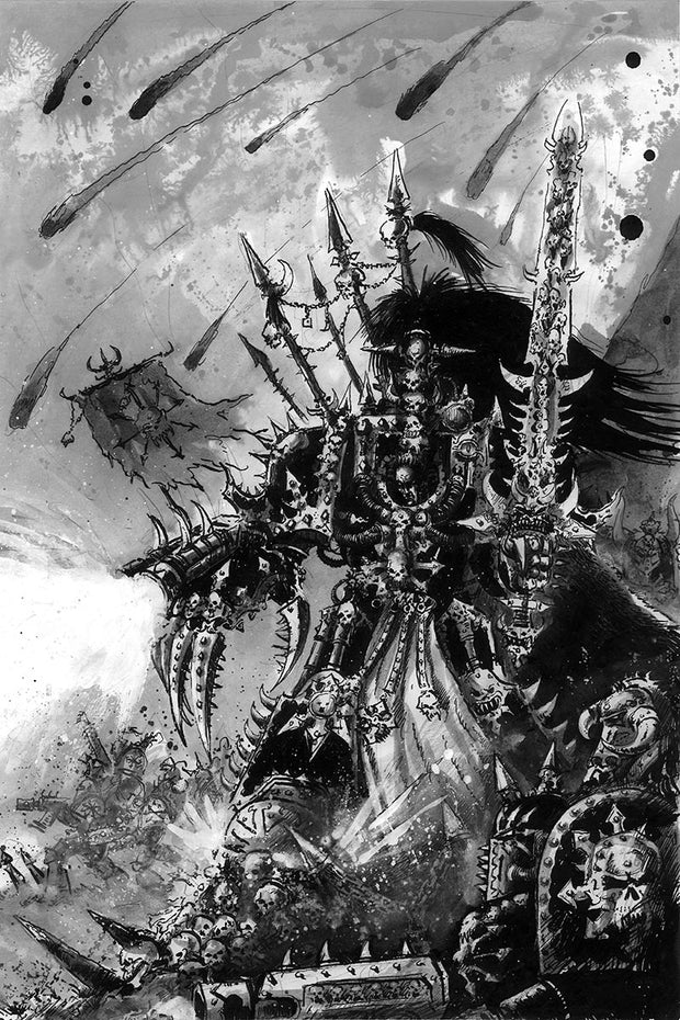 Abaddon The Despoiler Art Print – Warhammer 40K Collectible – Warhammer Art