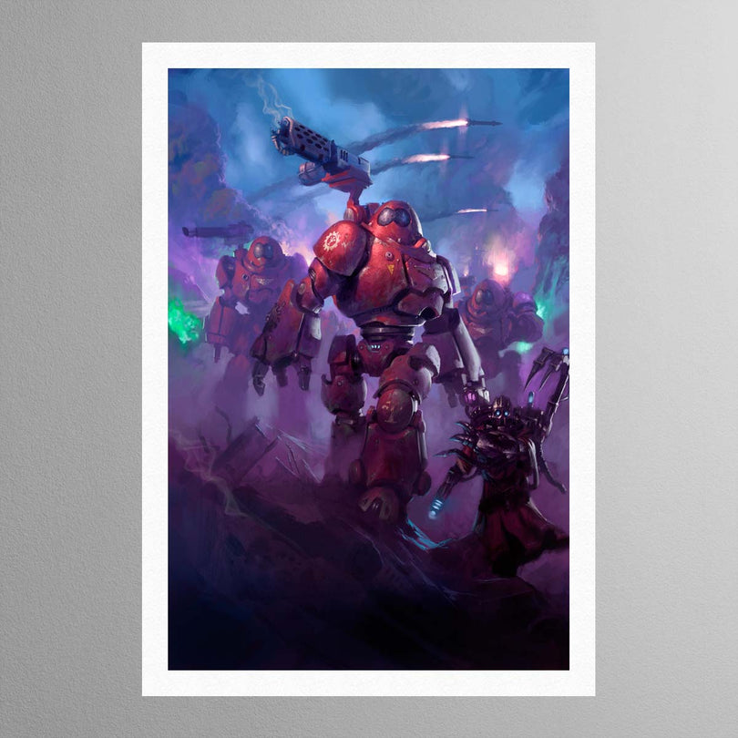 Adeptus Mechanicus Kastelan Robots Art Print – Warhammer 40K ...