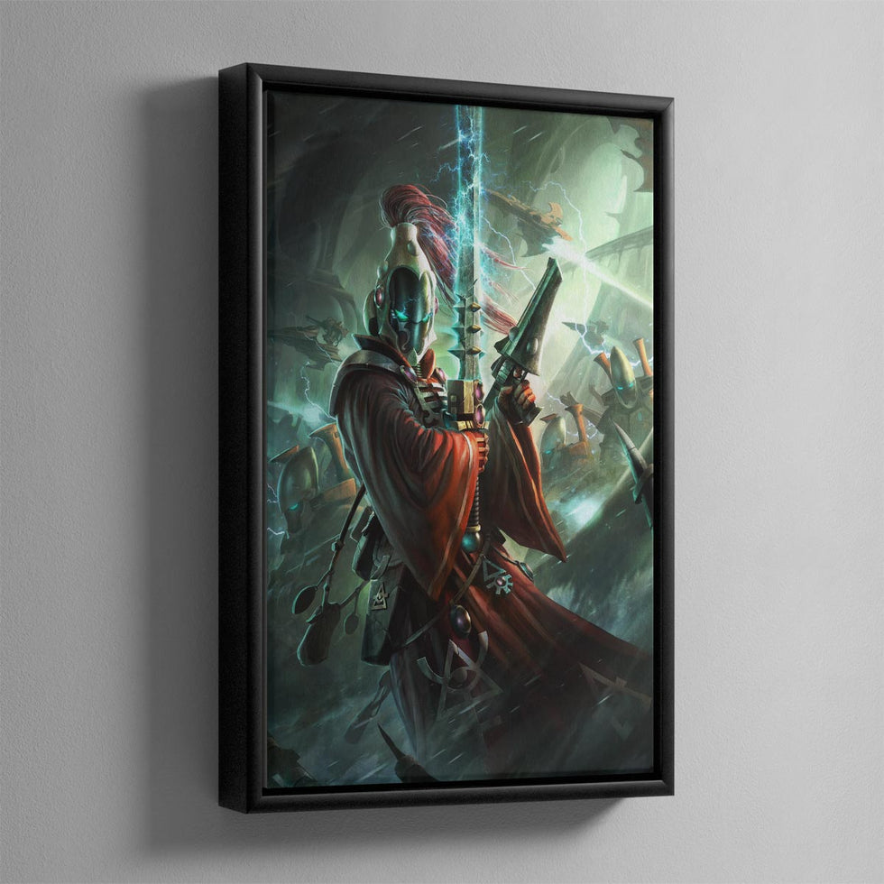 Aeldari Warlock Art Print – Warhammer 40K Collectible – Warhammer Art