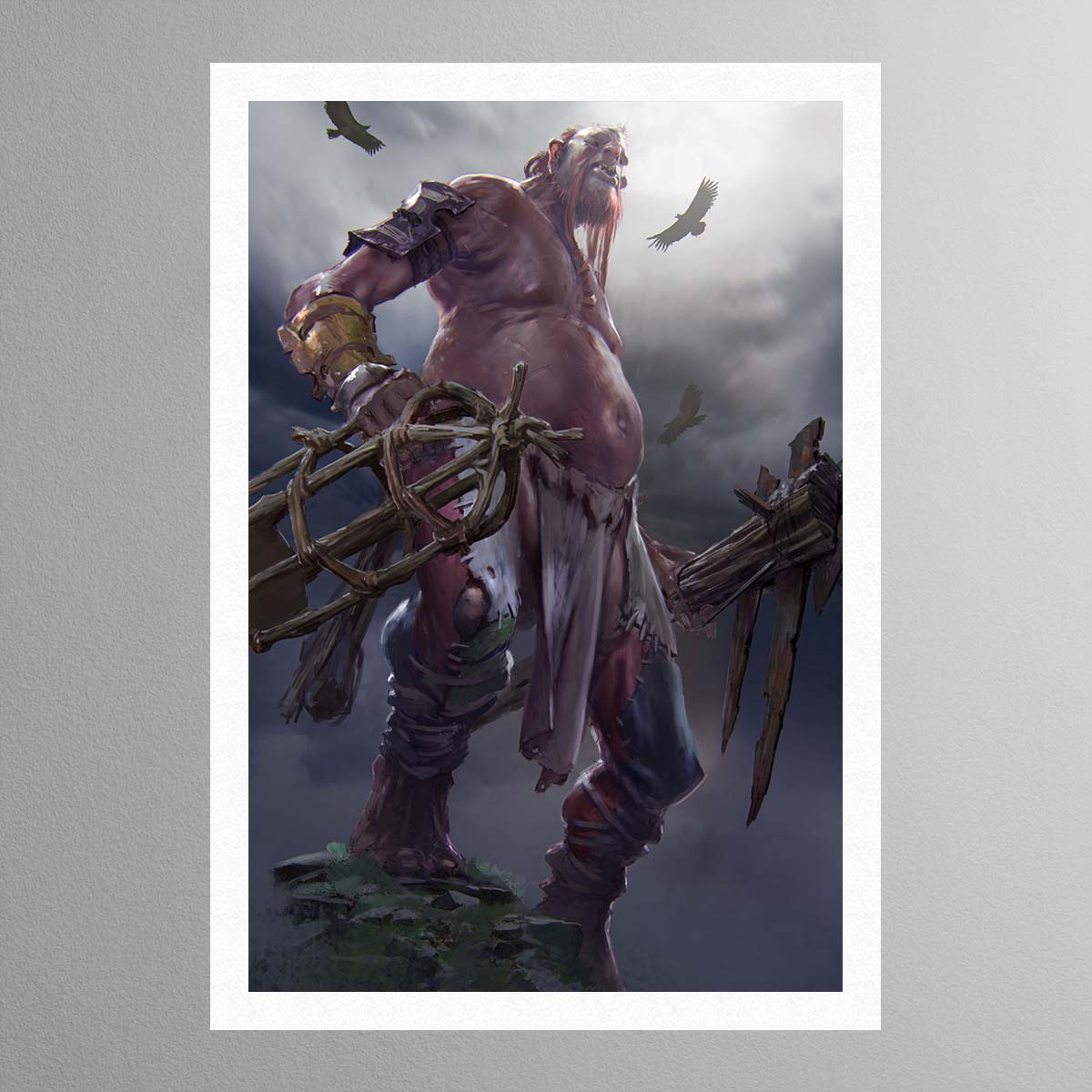Aleguzzler Gargant Art Print – Age of Sigmar Collectible – Warhammer ...