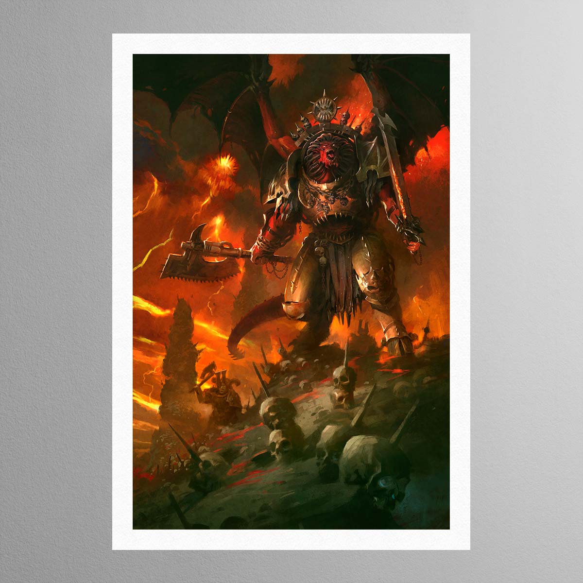 Angron, Primarch of the World Eaters Art Print – Warhammer 40K ...