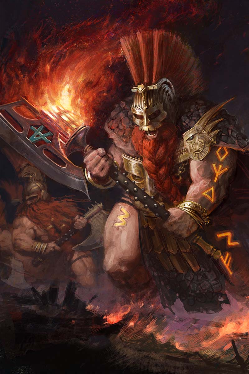 Auric Flamekeeper Art Print – Age of Sigmar Collectible – Warhammer ...