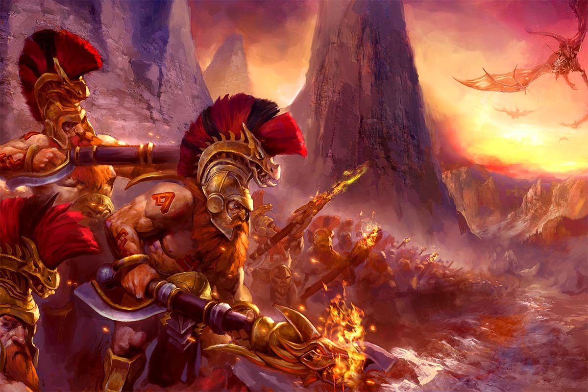 Auric Hearthguard – Warhammer Art