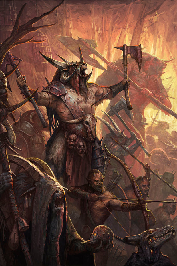 Beastmen Brayheards Art Print – The Old World Collectible – Warhammer ...