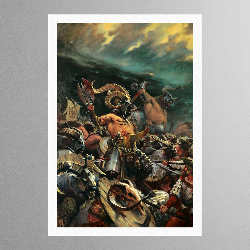Beastmen Art Print – The Old World Collectible – Warhammer Art
