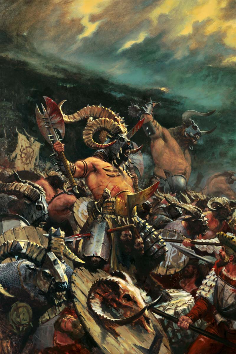 Beastmen Art Print – The Old World Collectible – Warhammer Art