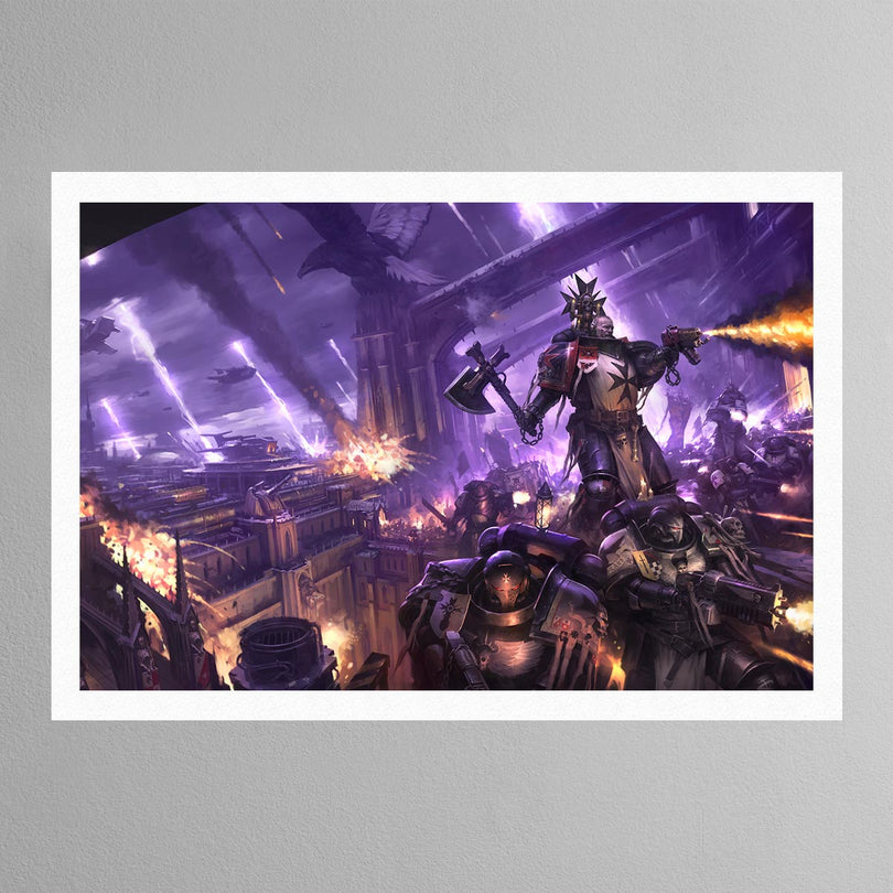 Black Templar Codex Cover Art Art Print – Warhammer 40K Collectible ...