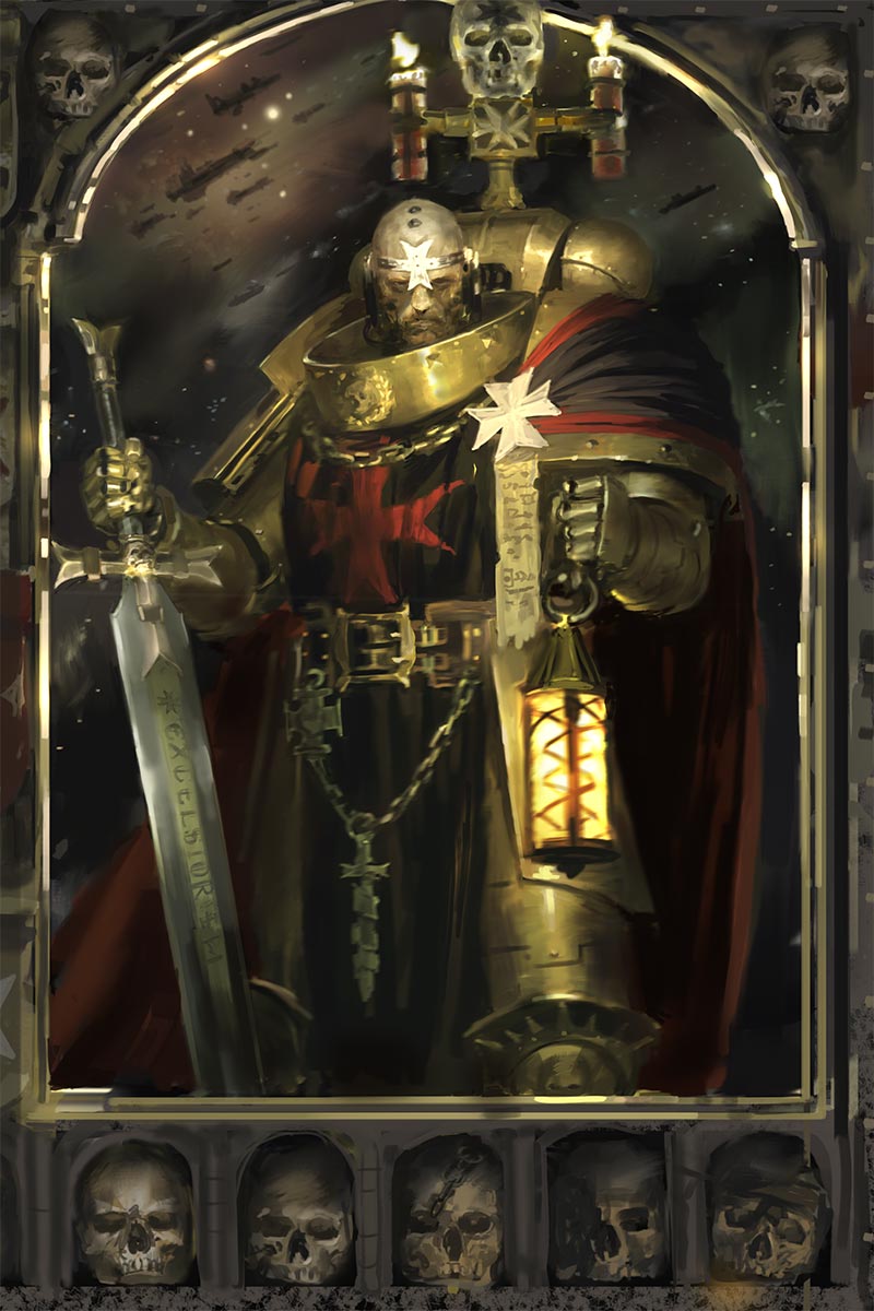 Black Templars - High Marshal Helbrecht Art Print – Warhammer 40K ...