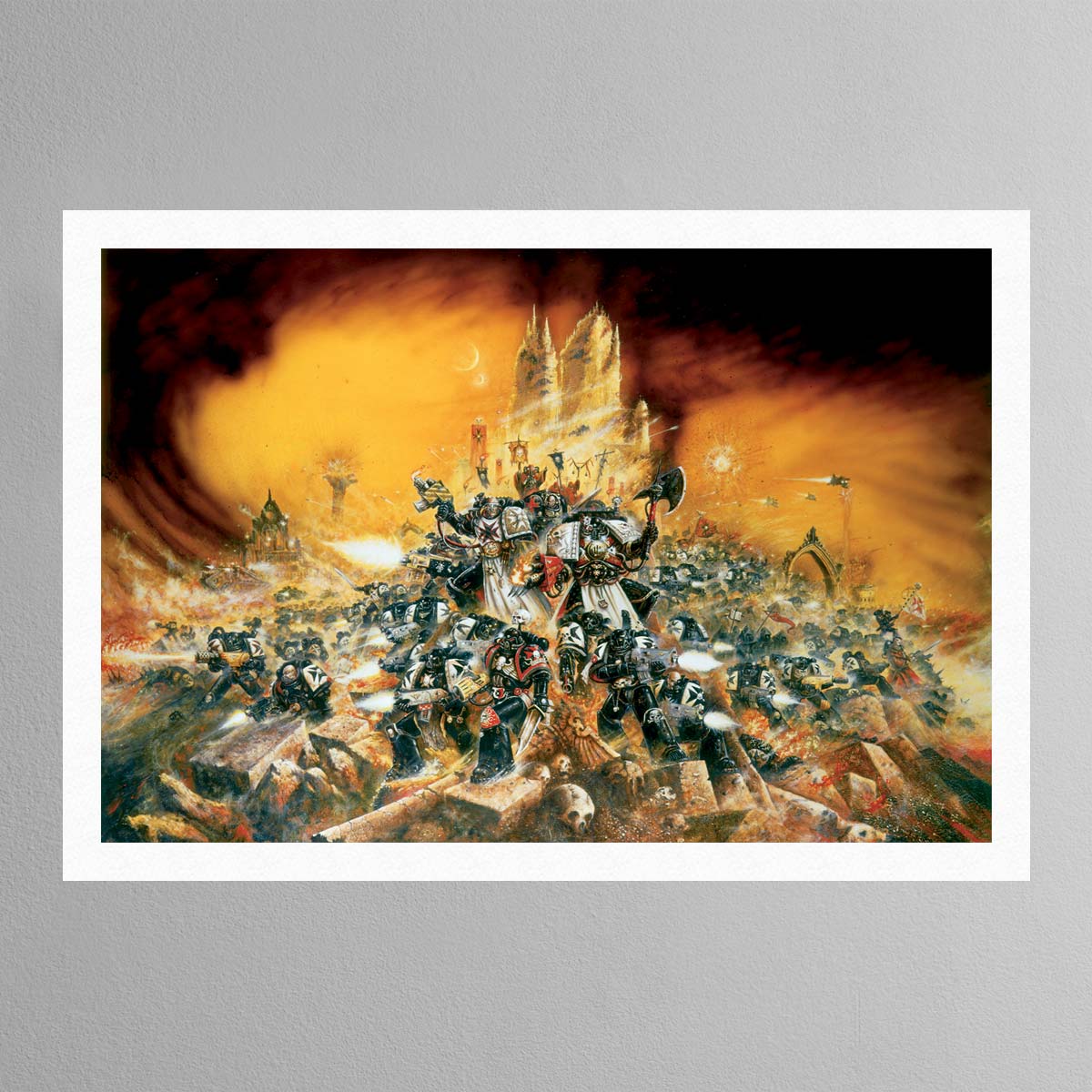 Black Templars Art Art Print – Warhammer 40K Collectible – Warhammer Art