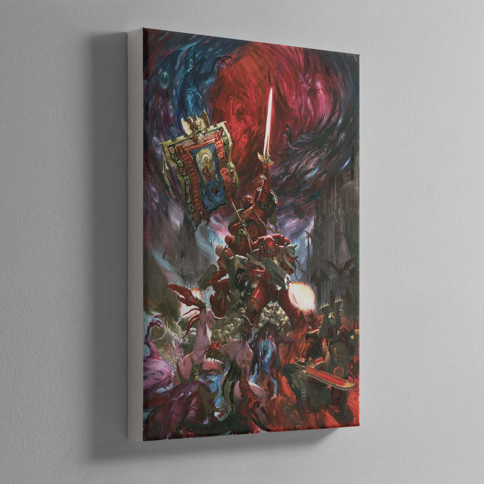 Blood Angels Company Command - Warhammer Art