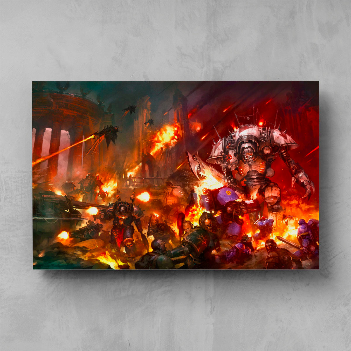 CHAOS KNIGHT VS ULTRAMARINES - Warhammer Art