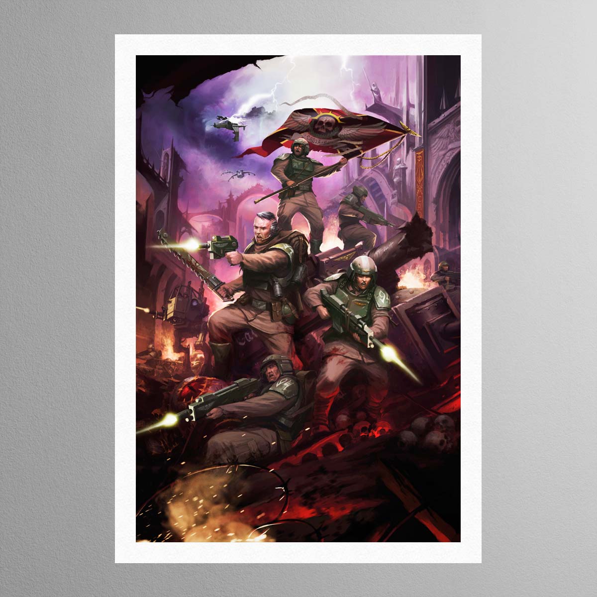 Cadia Stands Art Print – Warhammer 40K Collectible – Warhammer Art