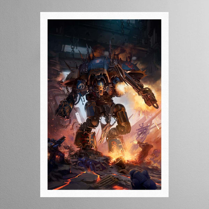 Chaos Knight Codex Cover Art 2019 Art Print – Warhammer 40K – Warhammer Art