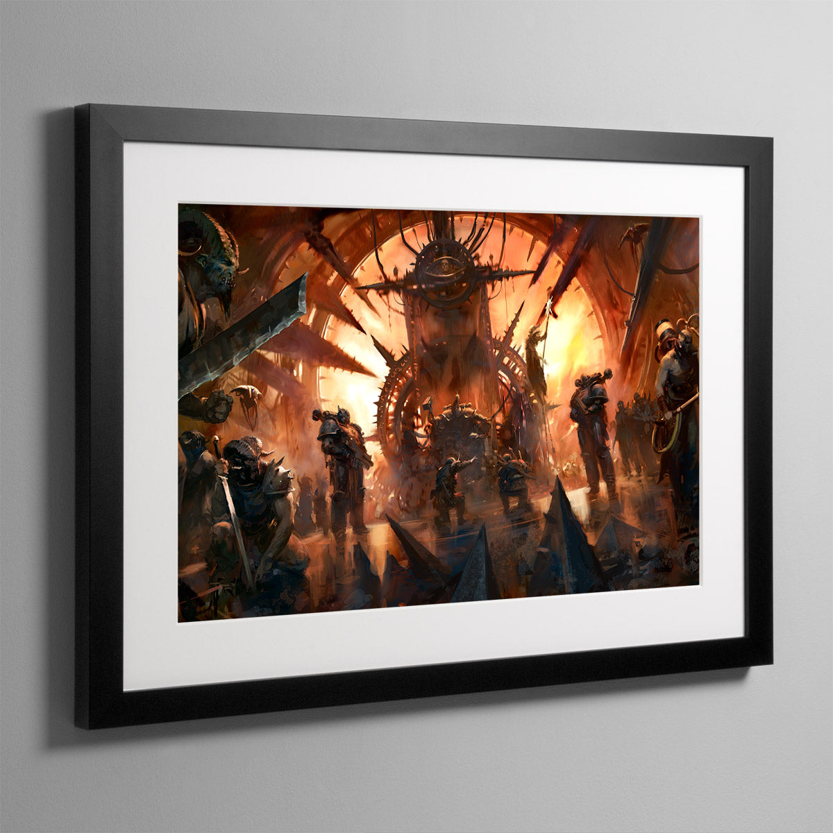 Chaos Throne Room Art Print – Warhammer 40K Collectible – Warhammer Art