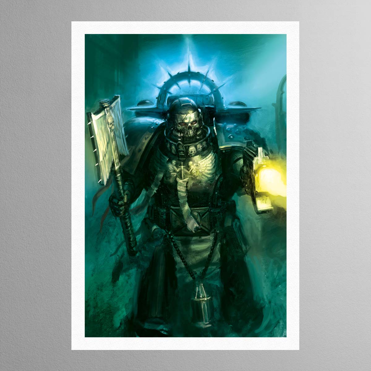 Chaplain Art Print – Warhammer 40K Collectible – Warhammer Art