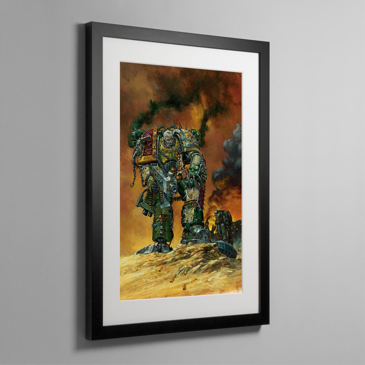 Classic Chaos Space Marine Art Print – Warhammer 40K Collectible ...
