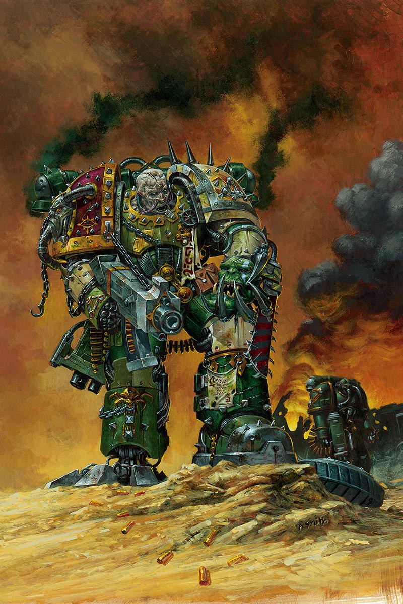 Classic Chaos Space Marine Art Print – Warhammer 40K Collectible ...