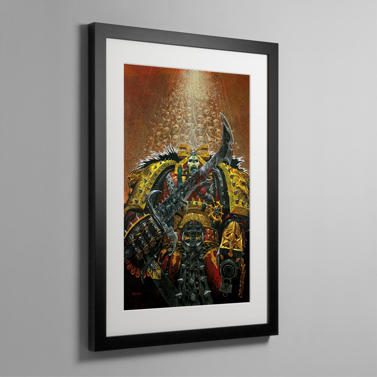 Classic Khornate Space Marine Art Print – Warhammer 40K Collectible ...