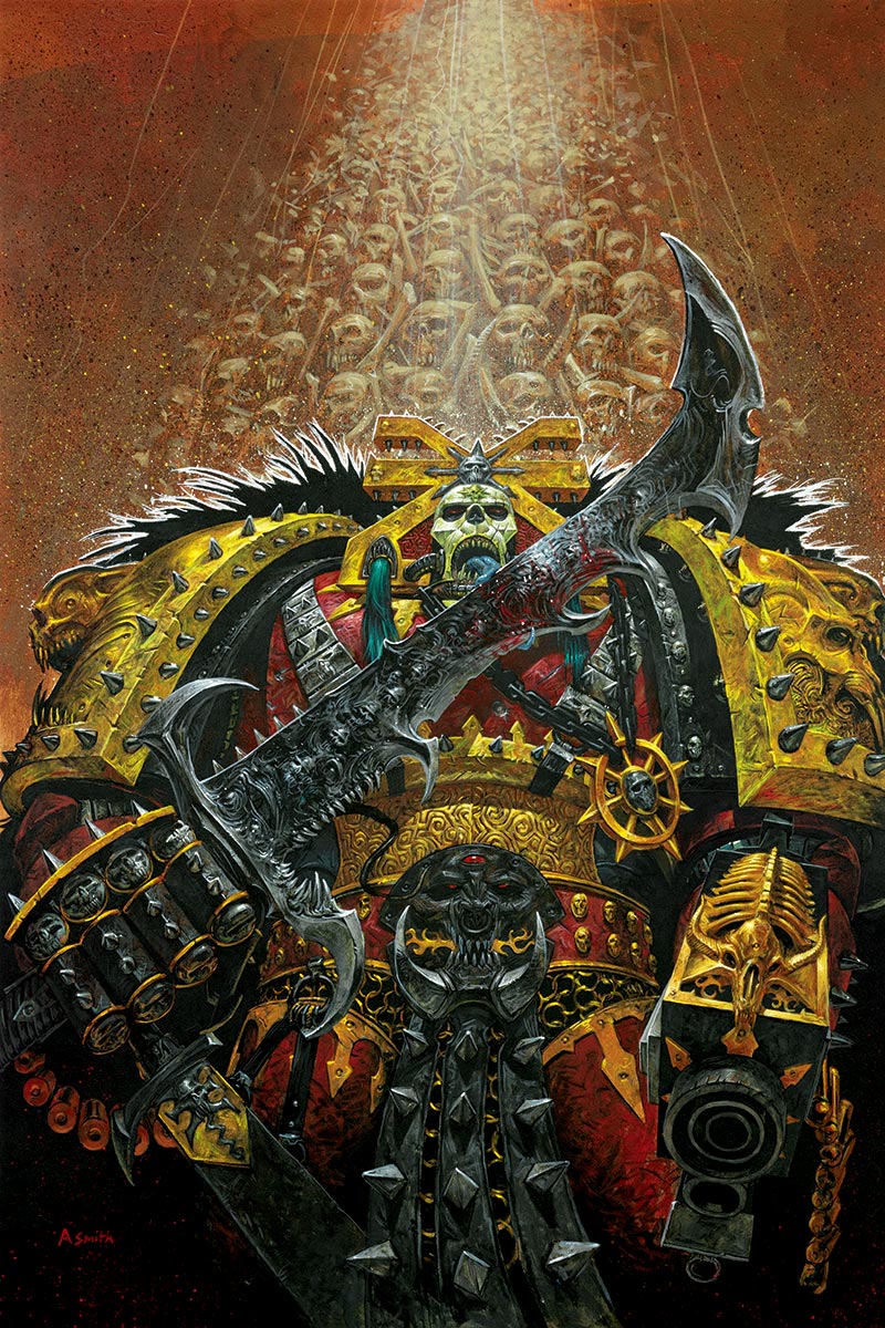 Classic Khornate Space Marine Art Print – Warhammer 40K Collectible ...