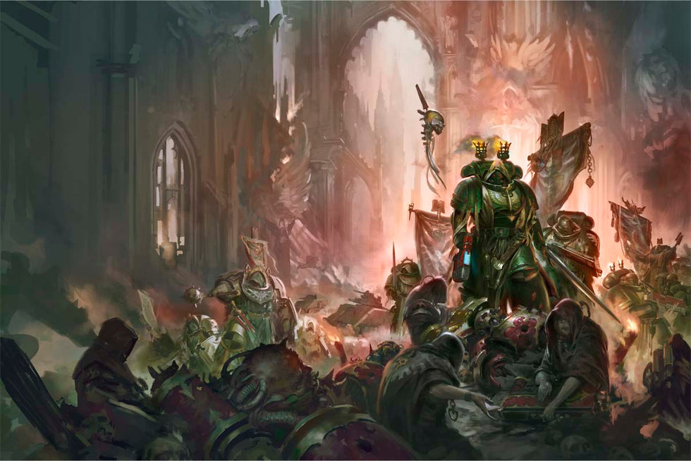 Codex Dark Angels Cover Art Print – Warhammer 40K Collectible ...