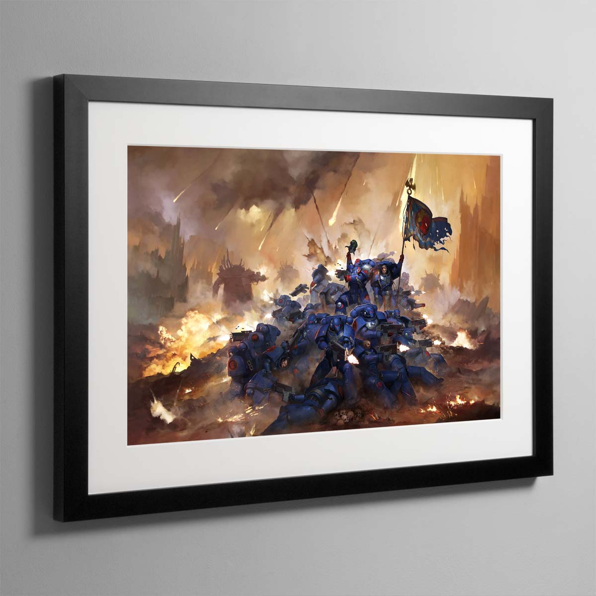 Crimson Fists Art Print – Warhammer 40K Collectible – Warhammer Art