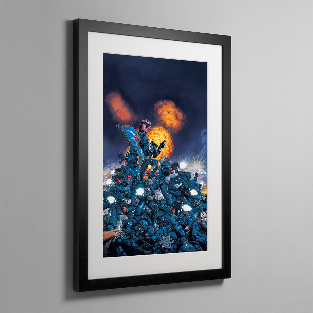 Crimson Fists Last Stand Art Print – Warhammer 40K Collectible – Warhammer Art