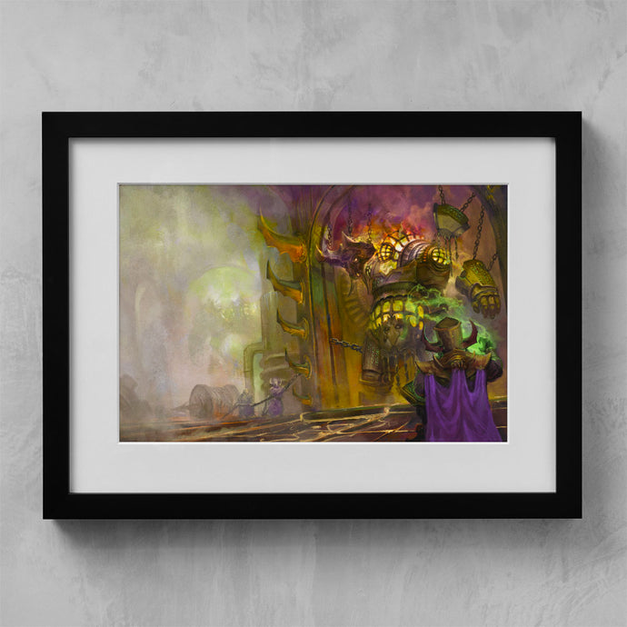 Daemon Engine Forge – Warhammer Art