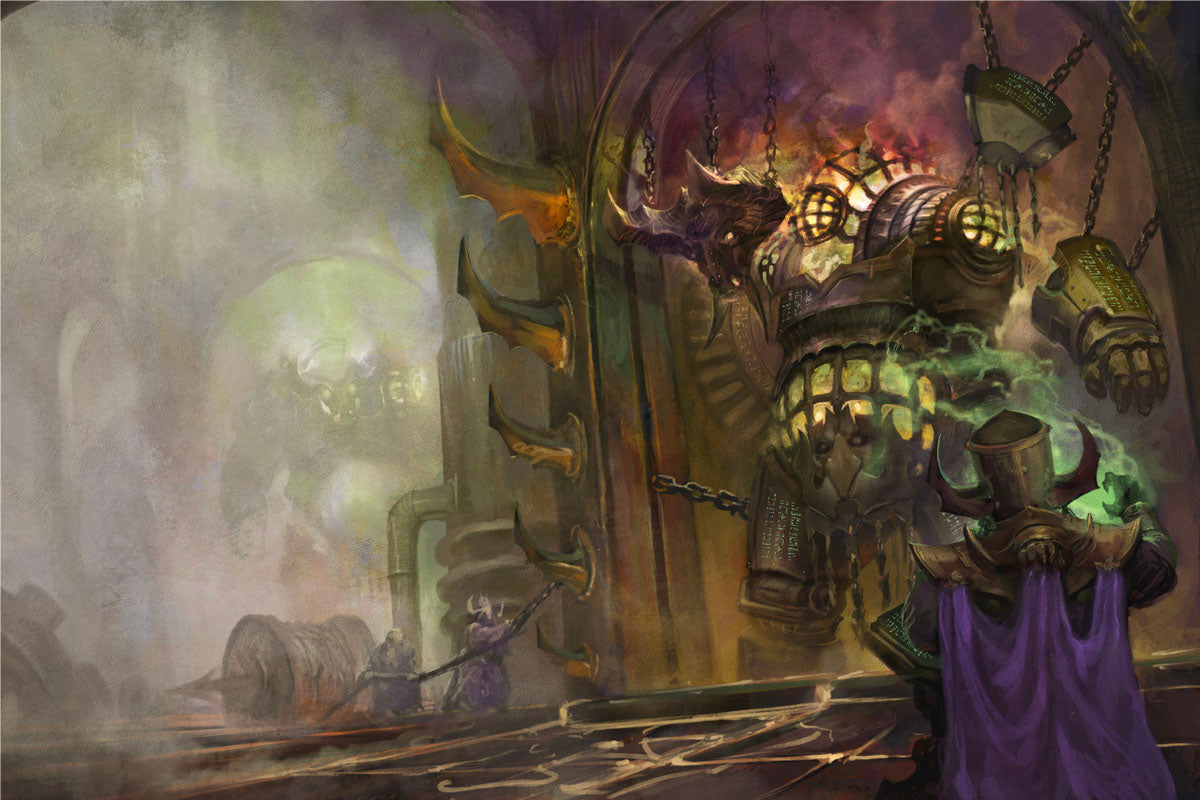 Daemon Engine Forge Art Print – Warhammer 40K Collectible – Warhammer ...