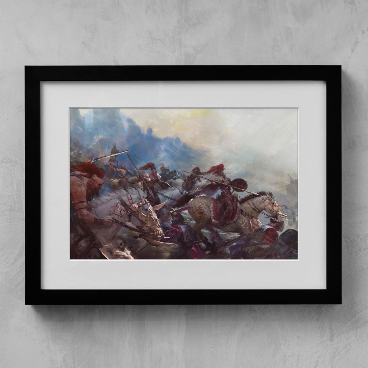 Darkoath Cavalry Art Print – Age of Sigmar Collectible – Warhammer Art