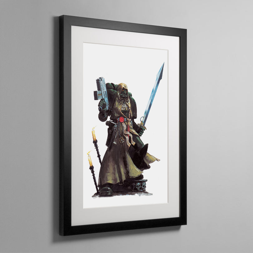 Space Marine Veteran Art Print – Warhammer 40K Collectible – Warhammer Art
