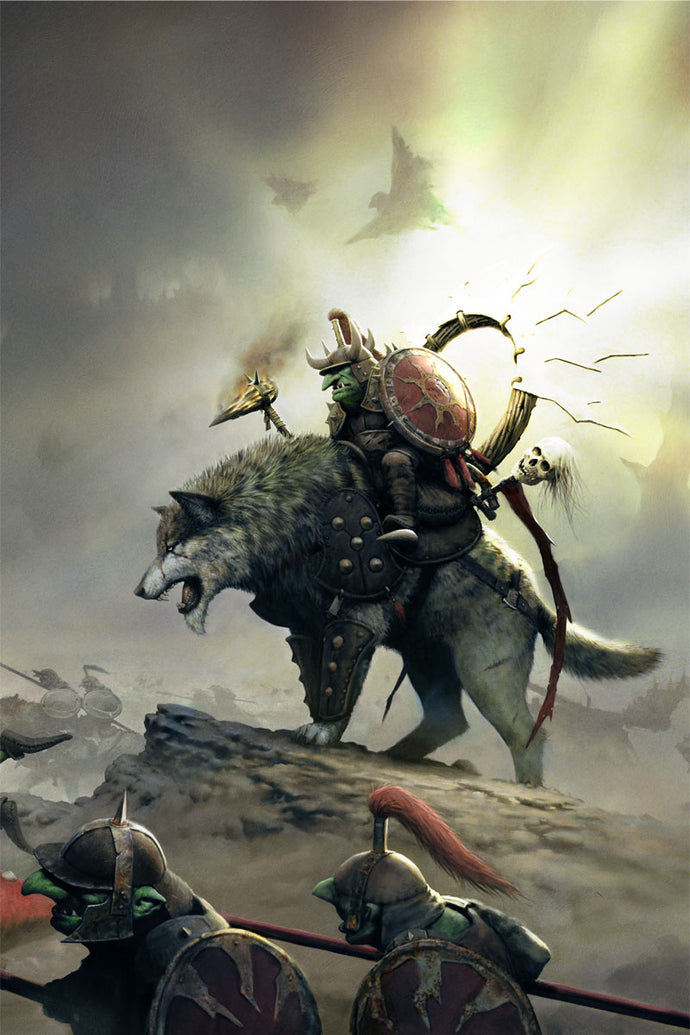 DROGGZ DA SUNCHOMPA LEADING THE GITMOB – Warhammer Art