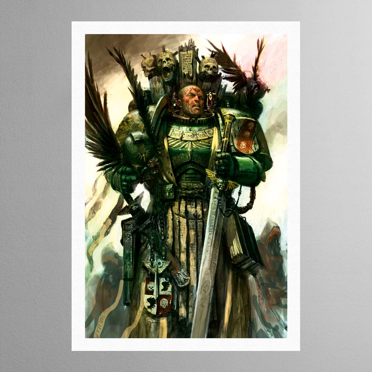 Dark Angel Art Commander Art Print – Warhammer 40K Collectible ...