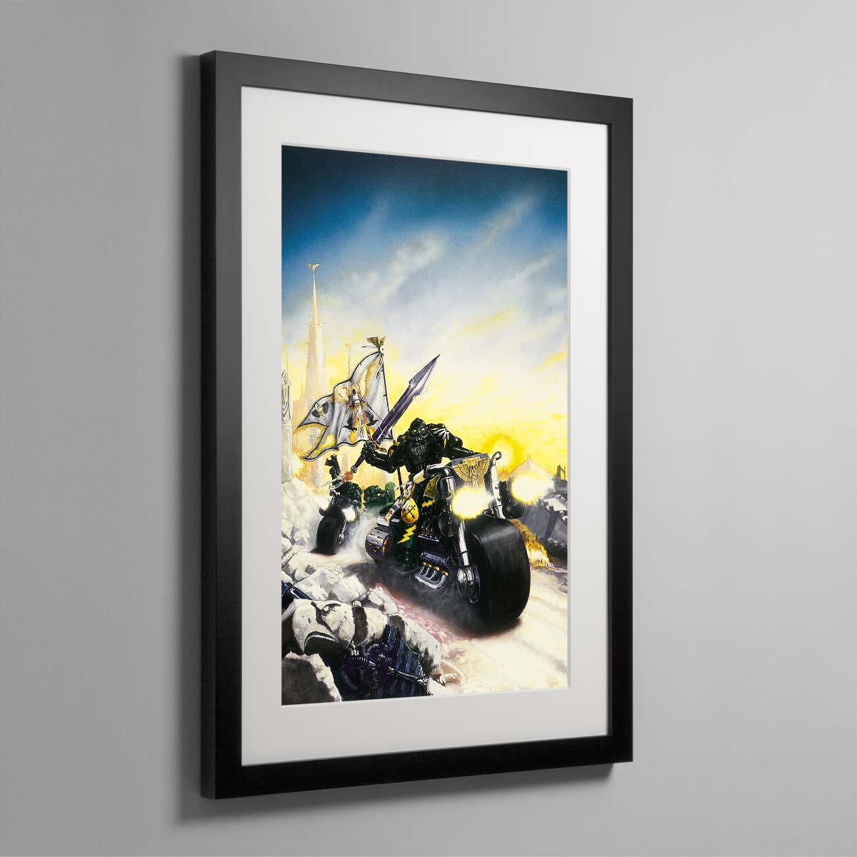 Dark Angels Ravenwing Biker Art Print – Warhammer 40K Collectible ...