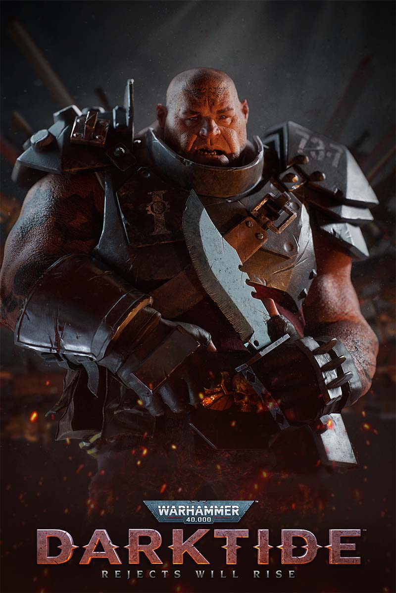 Darktide Ogryn Art Print – Game Artwork – Warhammer Art