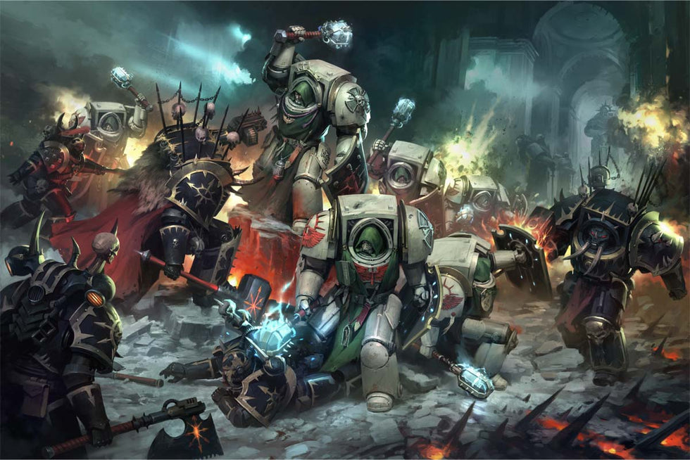 Deathwing Assault Cover Art Print – Warhammer 40K Collectible ...