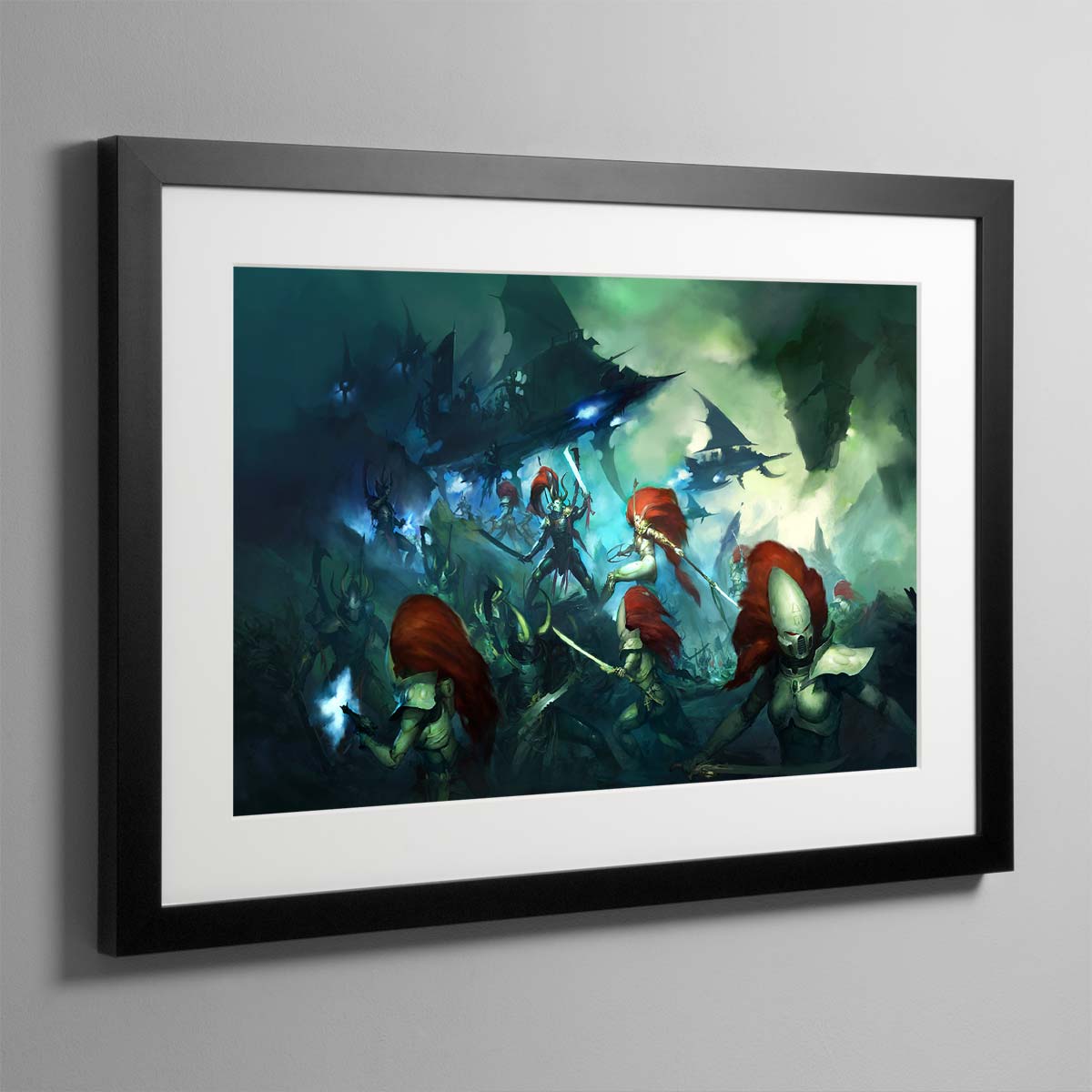 Drahzar vs Jain Zar Art Print – Warhammer 40K Collectible – Warhammer Art