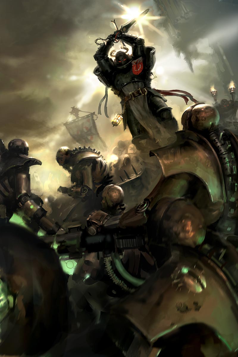 Emperor's Champion Art Print – Warhammer 40K Collectible – Warhammer Art