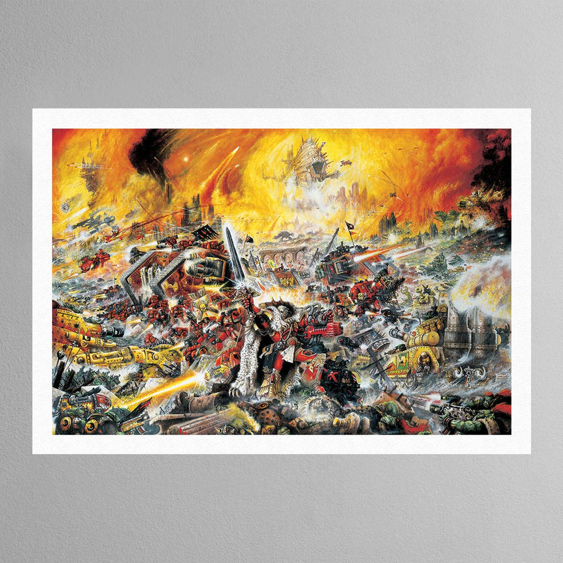 Epic 40,000 Cover Art Print – Warhammer 40K Collectible – Warhammer Art