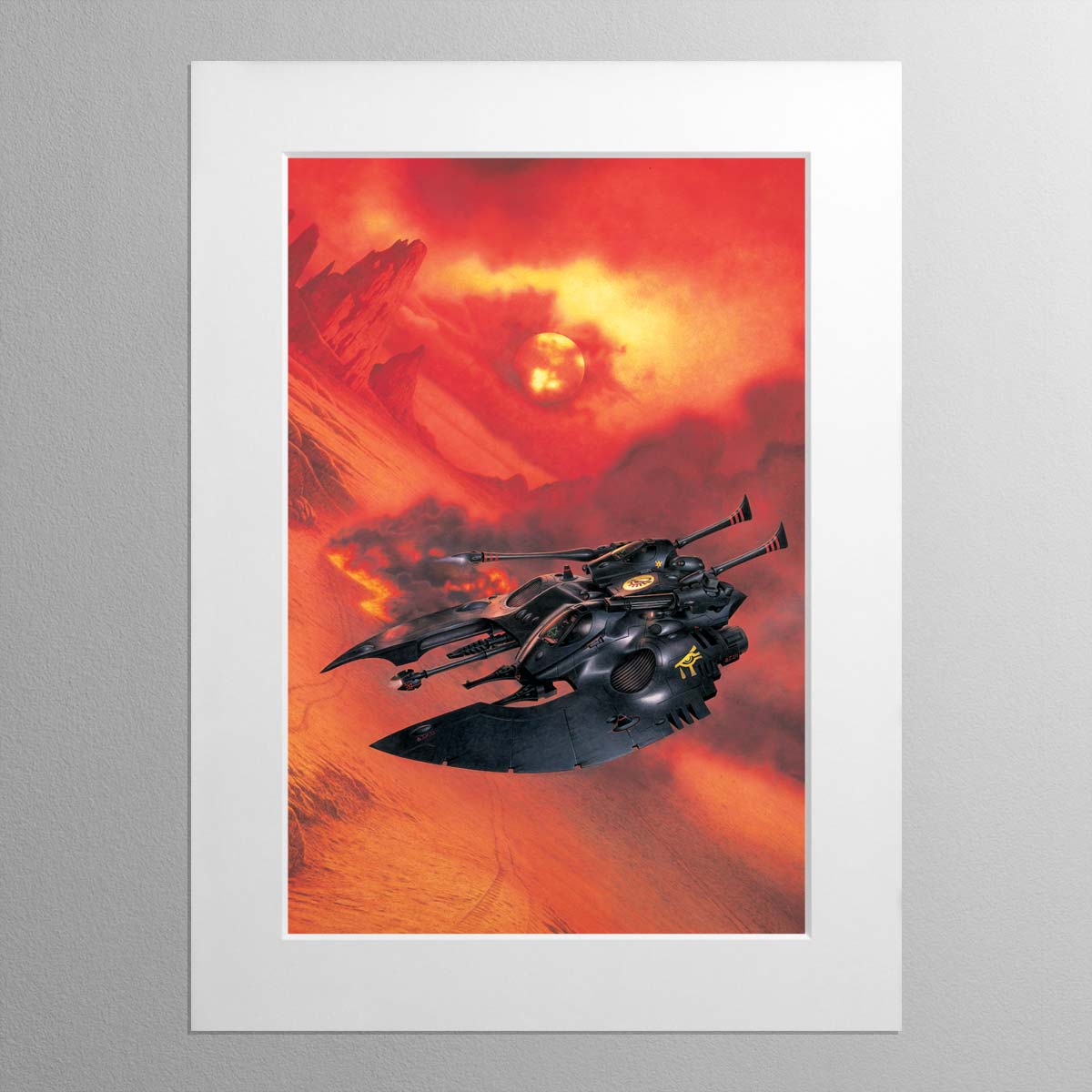 Falcon Grav Tank Art Print – Warhammer 40K Collectible – Warhammer Art