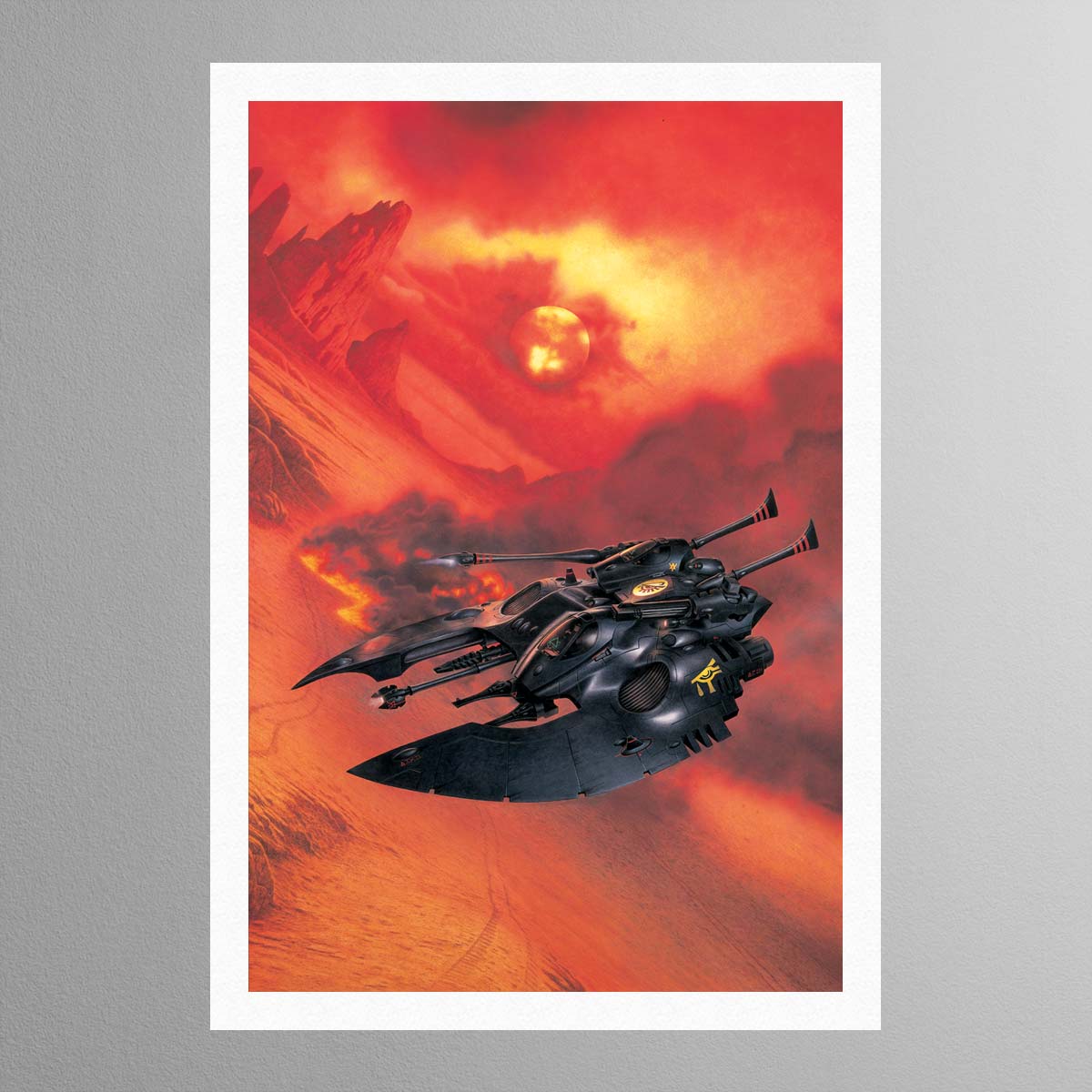 Falcon Grav Tank Art Print – Warhammer 40K Collectible – Warhammer Art
