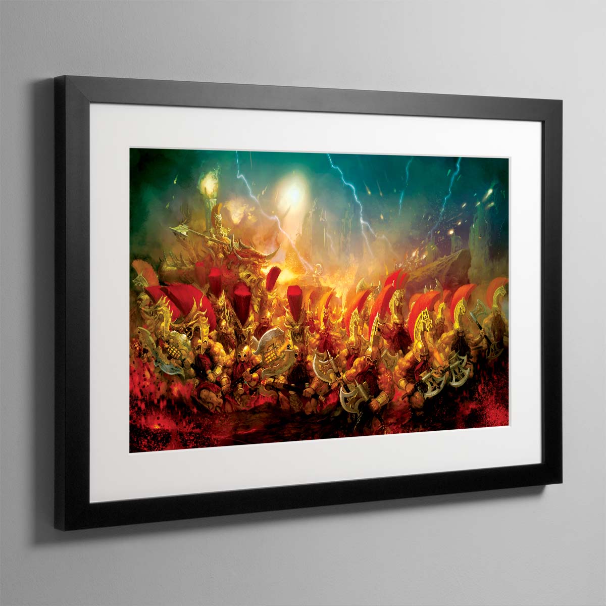 Fyreslayers Charge Art Print – Age of Sigmar Collectible – Warhammer ...