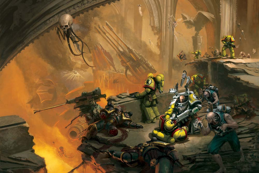 Glory of the Chapter Art Print – Warhammer 40K Collectible – Warhammer Art