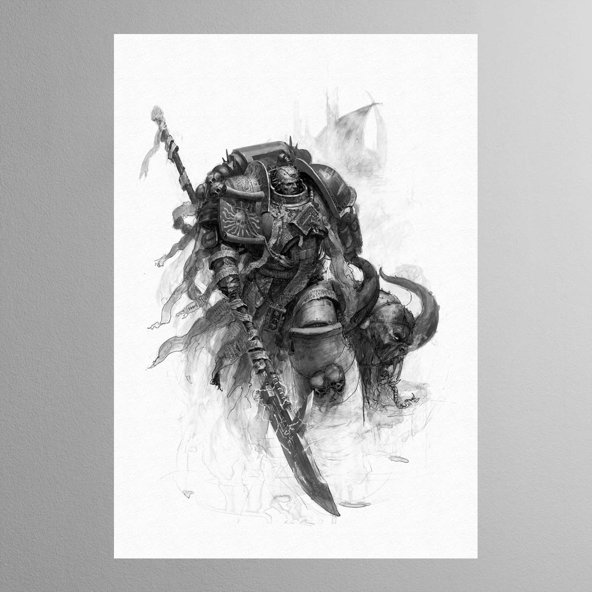 Grey Knight Art Print – Warhammer 40K Collectible – Warhammer Art